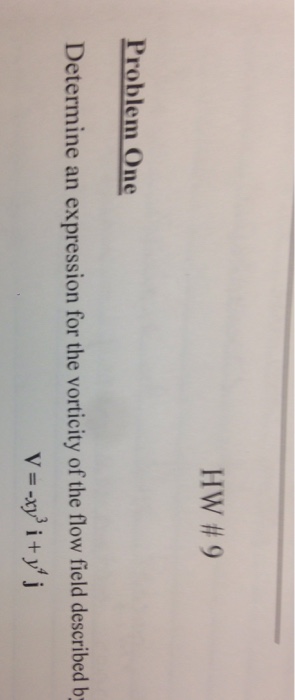 Solved Determine an expression for the vorticity of the flow | Chegg.com