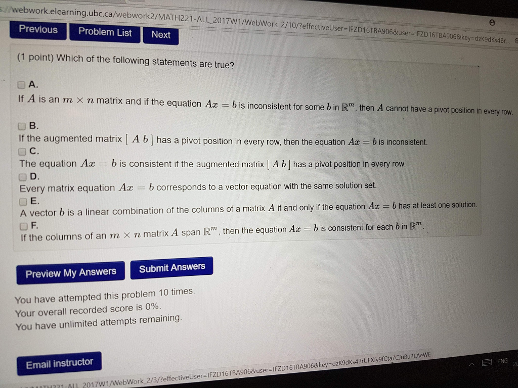 Solved webwork.elearning ubc.ca/webwork2/MATH221-ALL-2017w1 | Chegg.com