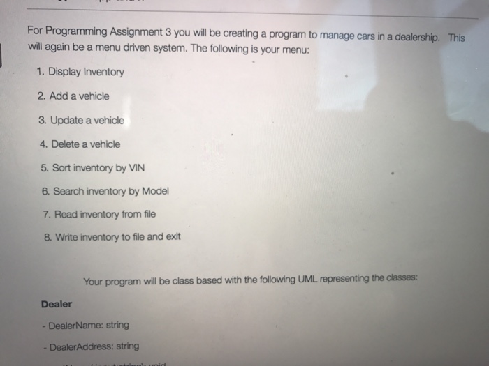 Solved For Programming Assignment 3 you will be creating a | Chegg.com