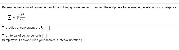 Solved Determine the radius of convergence of the following | Chegg.com