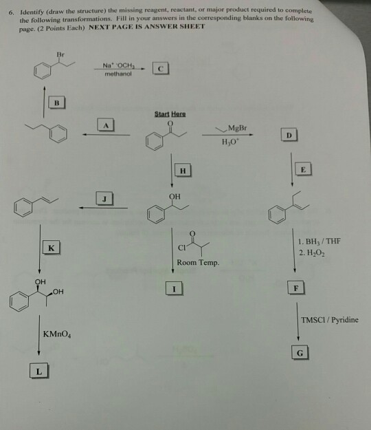 Solved Identify (draw the structure) the missing reagent, | Chegg.com