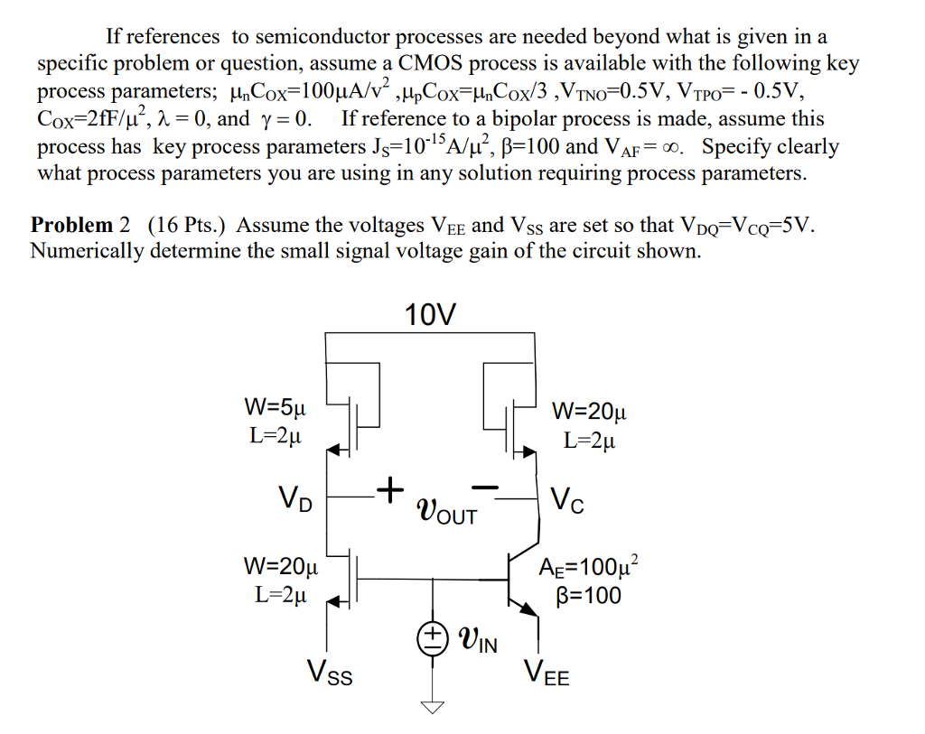 If references to semiconductor processes are needed | Chegg.com