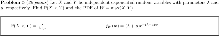 Solved Let X and Y be independent exponential random | Chegg.com