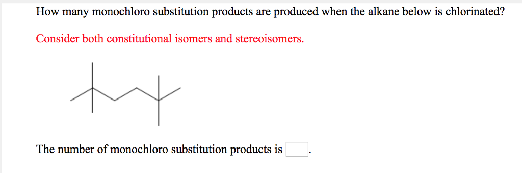 Solved How many monochloro substitution products are | Chegg.com