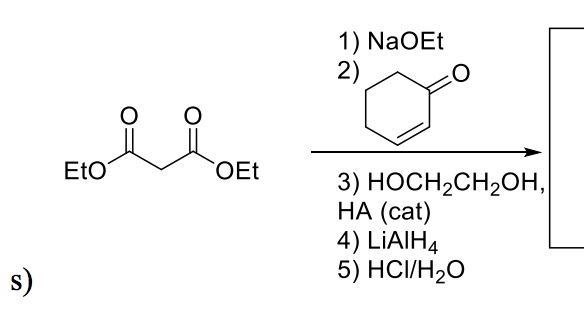 Solved Prepose the products for the following steps. | Chegg.com