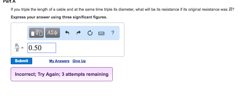 Solved If you triple the length of a cable and at the same | Chegg.com