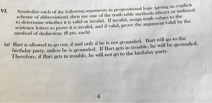 Solved Symbolize each of the following arguments in | Chegg.com