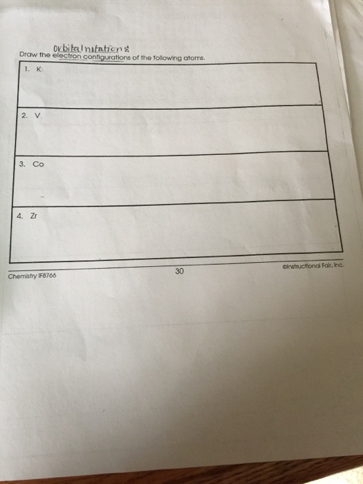 Solved Electron Configuration Name Level One Electrons Are