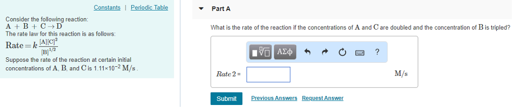 Solved Constants I Periodic Table ? Part A Consider the | Chegg.com