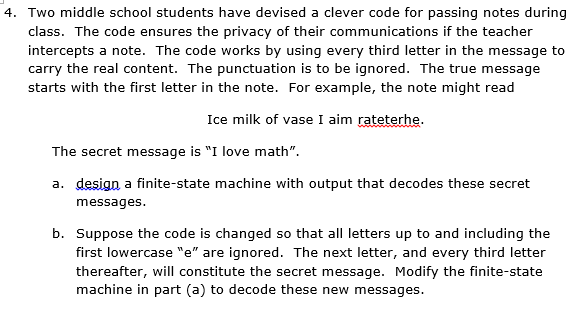 Solved Two middle school students have devised a clever code | Chegg.com