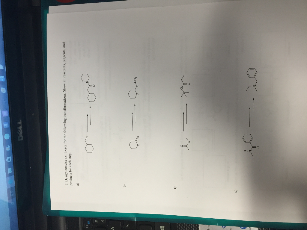 Solved Design concise syntheses for the following | Chegg.com