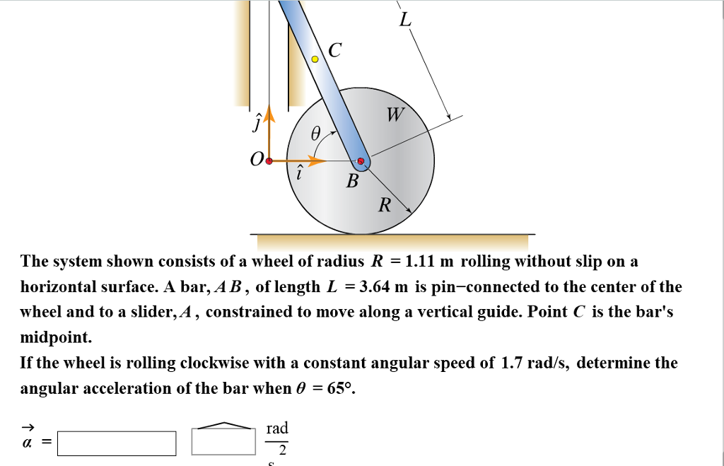 Solved The system shown consists of a wheel of radius R | Chegg.com