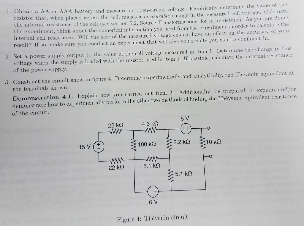 Solved 1. Obtain a AA or AAA battery and measure its | Chegg.com