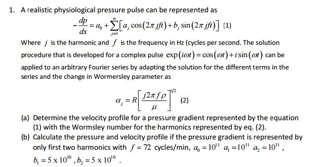 Solved Determine the velocity profile for a pressure | Chegg.com