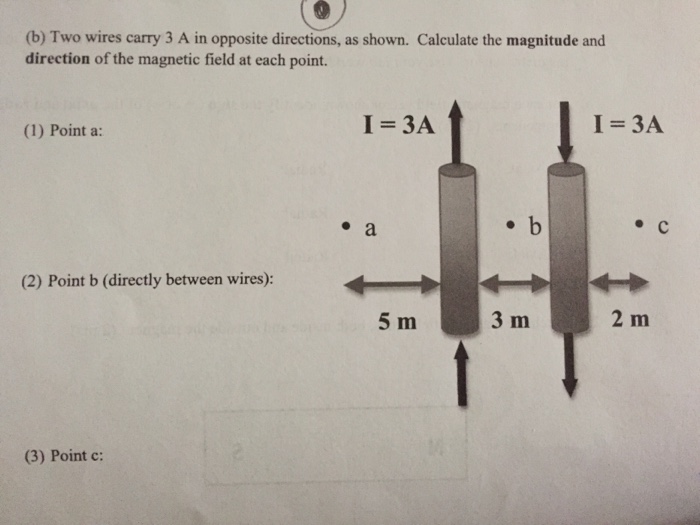 Solved Calculate magnitude and direction of magnetic field | Chegg.com
