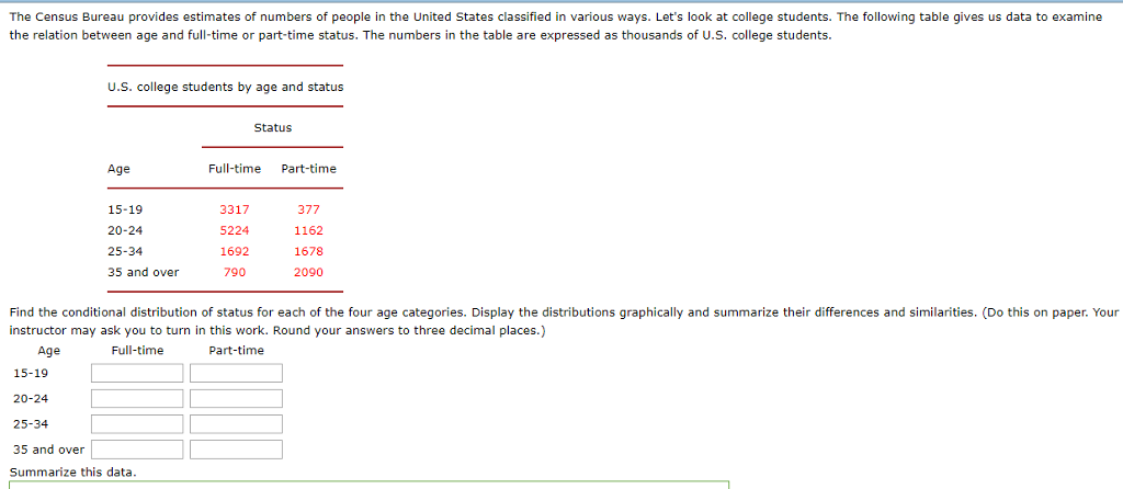 Solved The Census Bureau provides estimates of numbers of | Chegg.com
