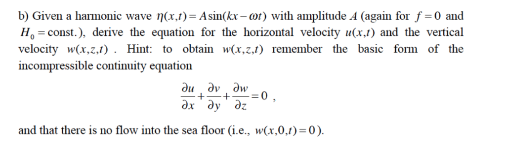 we obtain the linearized shallow-water equations OT) | Chegg.com