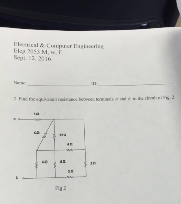 Solved Find the equivalent resistance between terminals a | Chegg.com