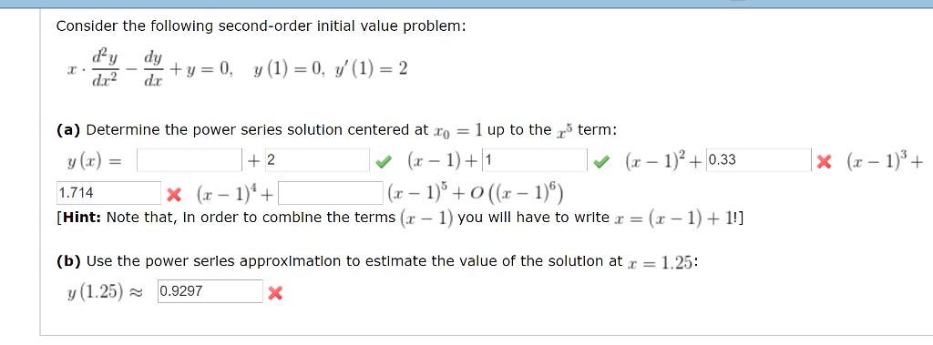 Solved Consider the following second-order initial value | Chegg.com