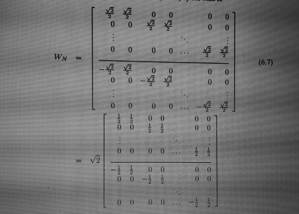 HWT= haar wavelet transformation | Chegg.com