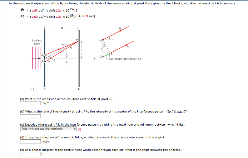Solved In the double-slit experiment of the figure below, | Chegg.com