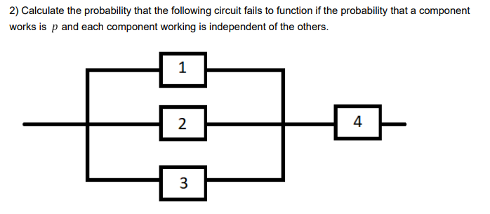 Solved 2) Calculate the probability that the following | Chegg.com