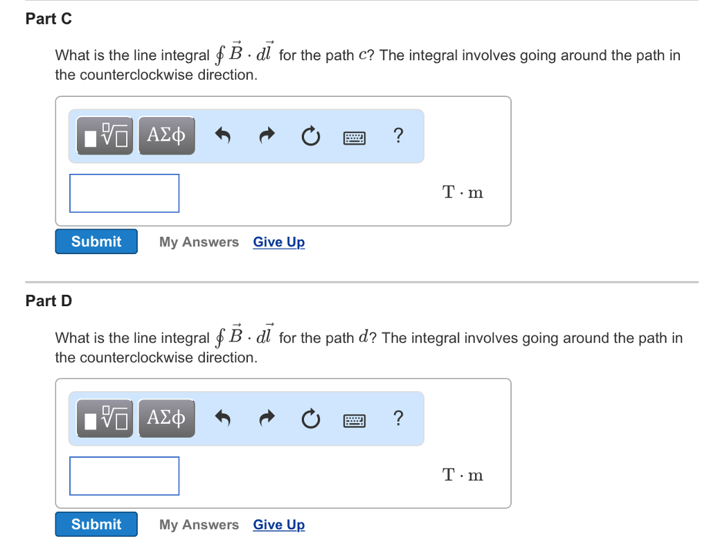 Solved Problem 28.31 Part A What is the line integral B dl | Chegg.com