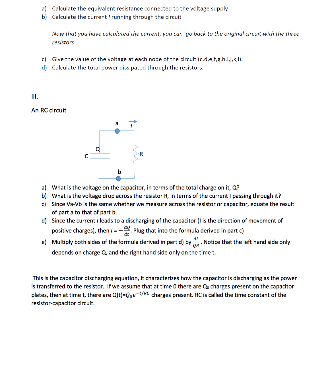 Solved a) Calculate the equivalent resistance connected to | Chegg.com