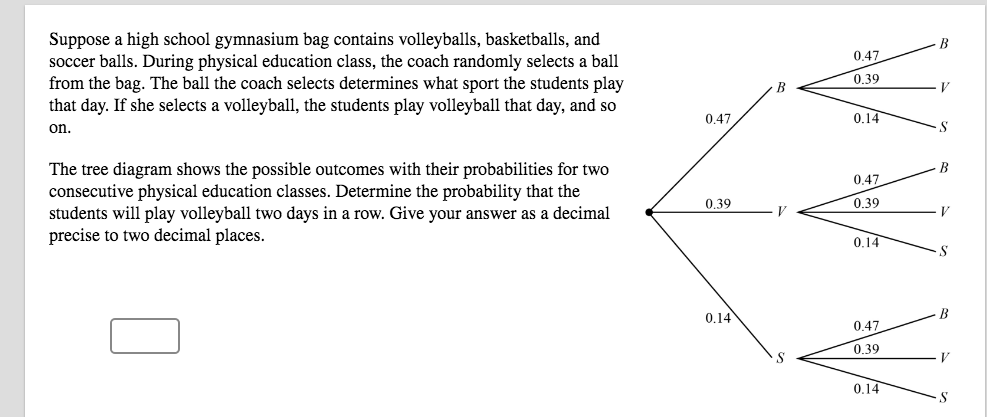 Solved Suppose A High School Gymnasium Bag Contains 