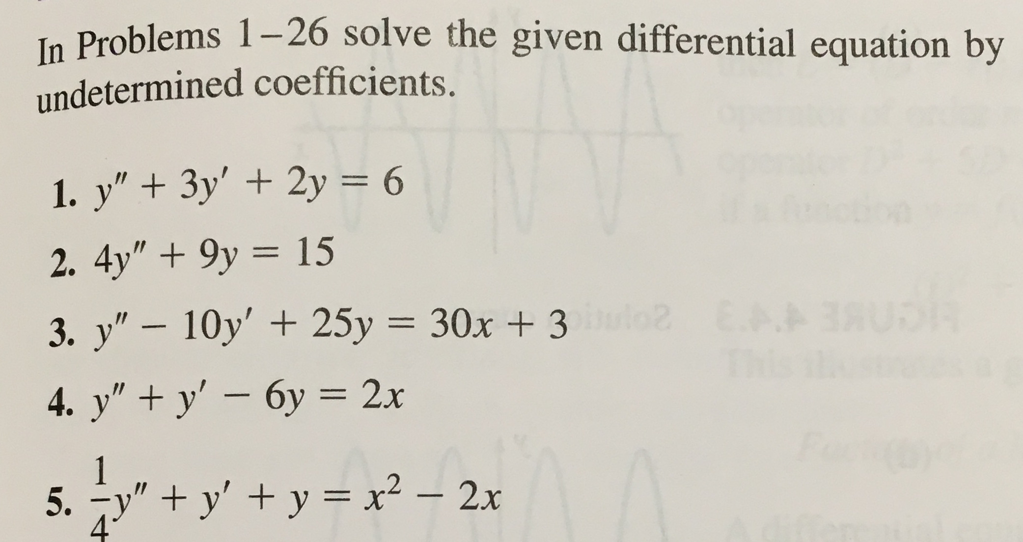 Solved Solve The Given Differential Equation By Undetermined Chegg