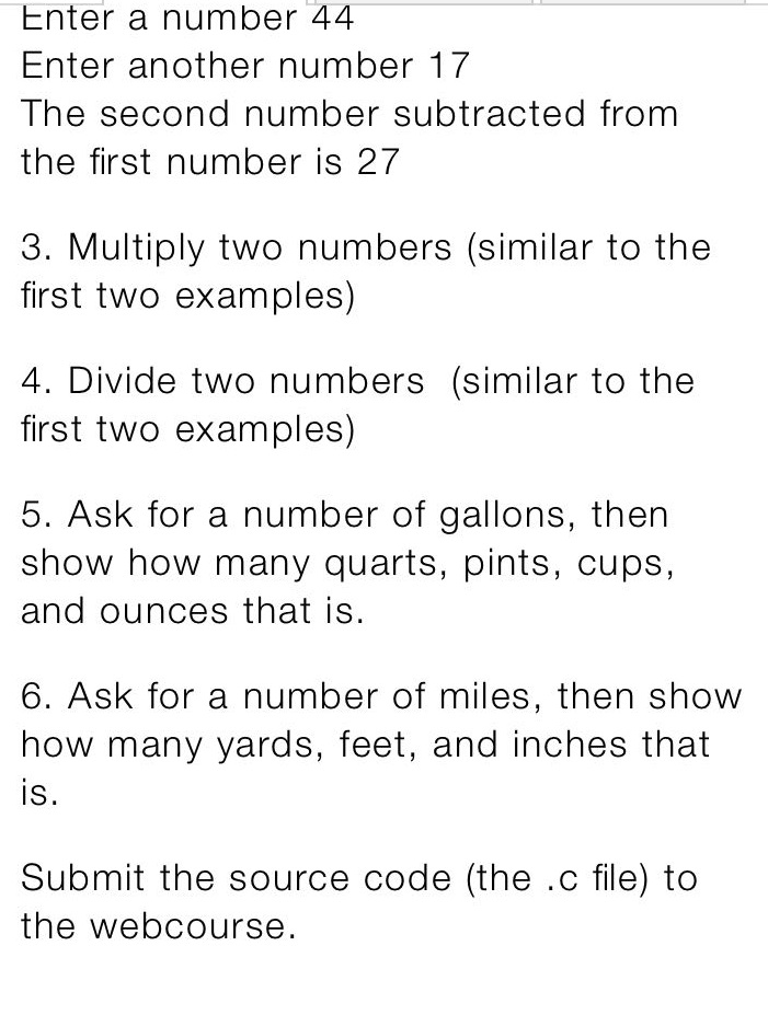 Solved Create a Code Blocks project named calculators. This | Chegg.com