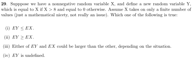 Solved Suppose we have a nonnegative random variable X, and | Chegg.com