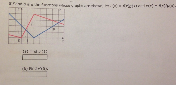 Solved If F And G Are The Function Whose Graphs Are Shown