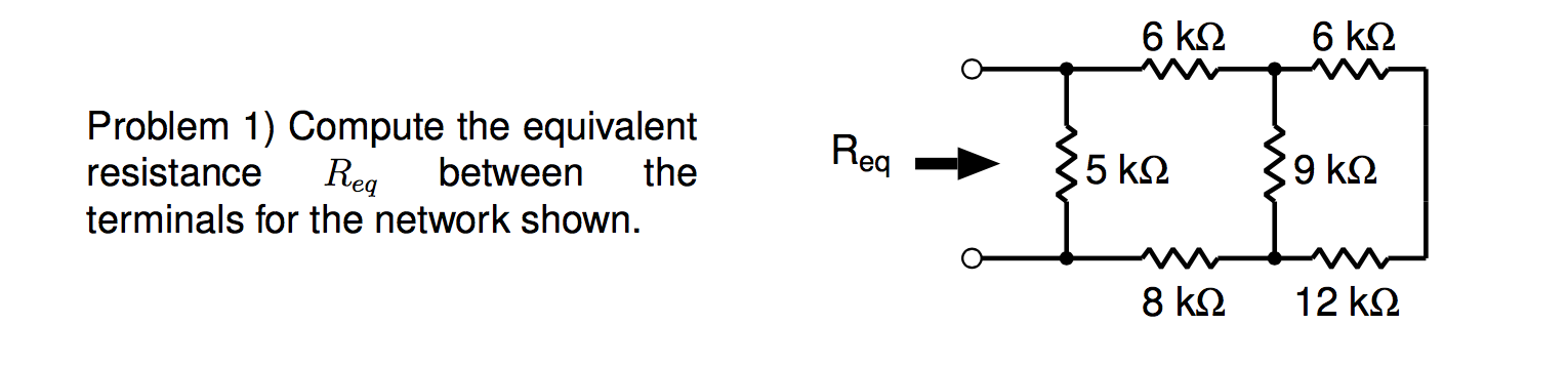 Solved Compute the equivalent resistance R_eq between the | Chegg.com