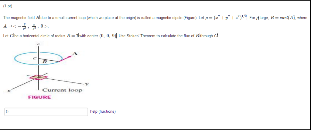 Solved The magnetic field B due to a small current loop | Chegg.com