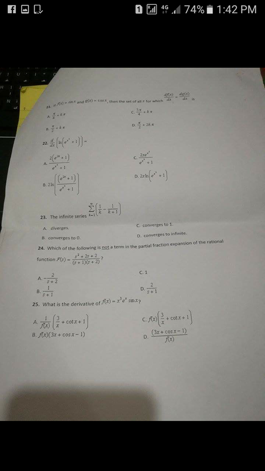 Solved Help me find the answer in numbers 23-25 also I got | Chegg.com