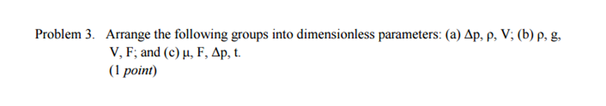 Solved Arrange the following groups into dimensionless | Chegg.com