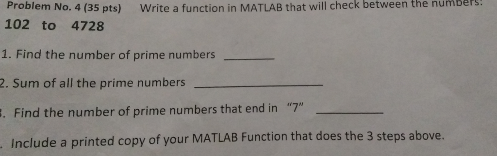 Solved Write a function in MATLAB that will check between | Chegg.com