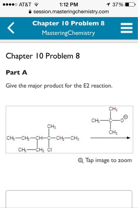 Solved Give the major product for the E2 reaction. | Chegg.com