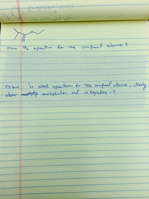 Solved Draw BC spectrum for the compel above? Draw NMR | Chegg.com