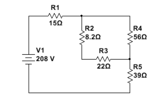 Solved Determine the component voltages and currents | Chegg.com
