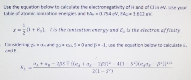 Solved Use the equation below to calculate the | Chegg.com