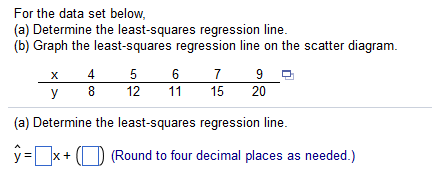 Solved For the data set below, (a) Determine the | Chegg.com