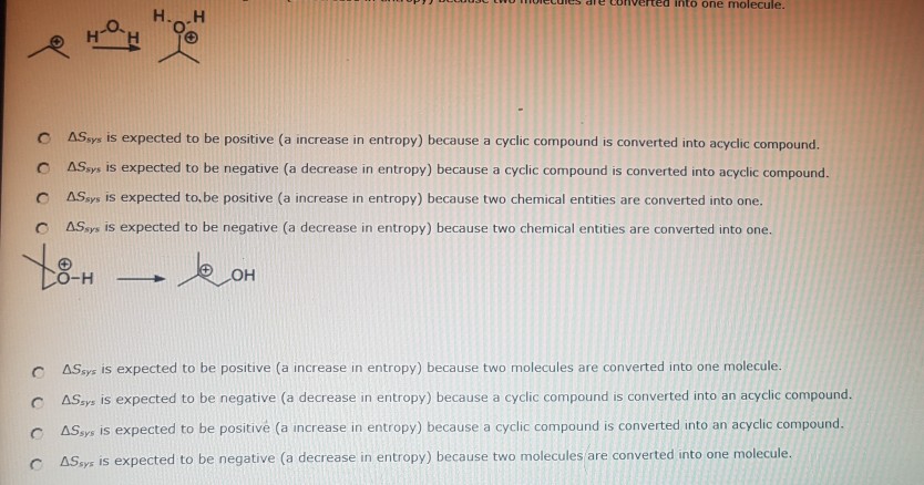 Solved For each of the following processes predict the sign | Chegg.com