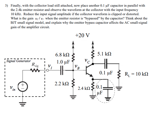 Solved Part 2: Output loading and input resistance 1) Modify | Chegg.com