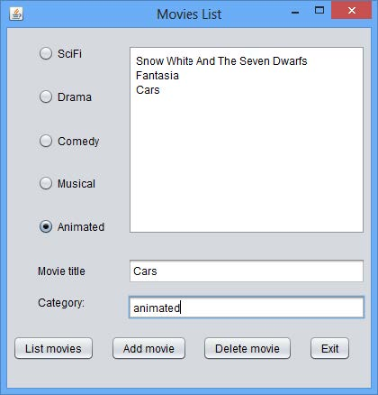 Solved I need a little help with this movie list assignment. | Chegg.com