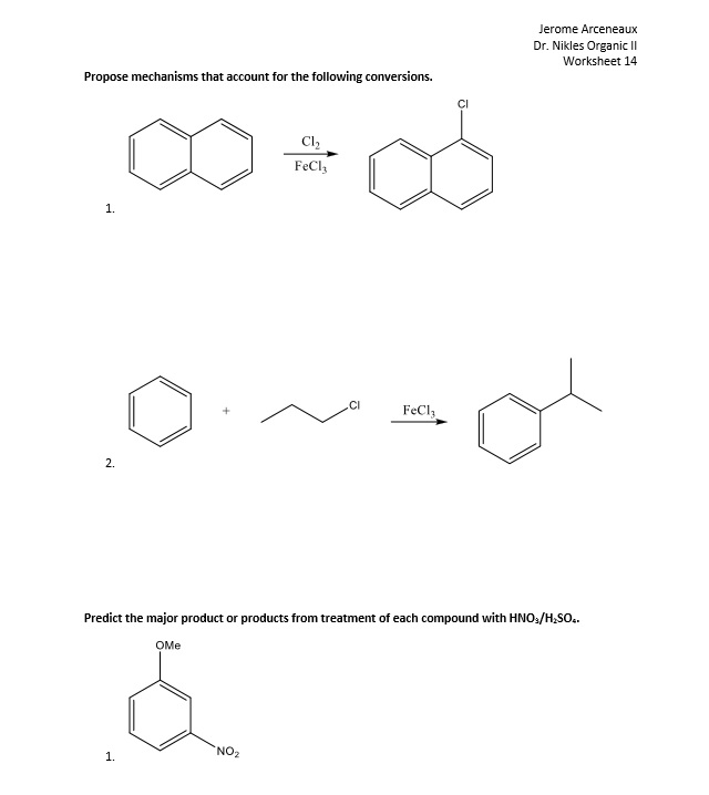 Solved Propose mechanisms that account for the following | Chegg.com