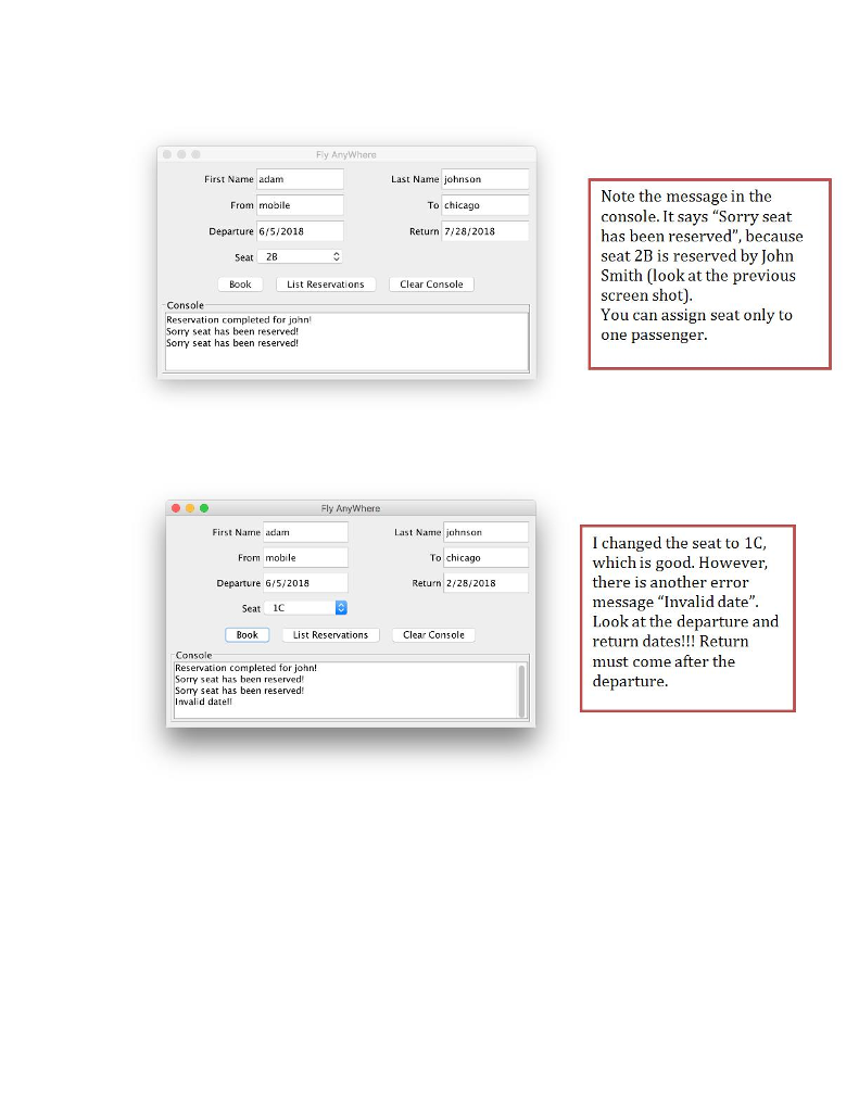 Solved Design and code a program to allow passengers to book | Chegg.com