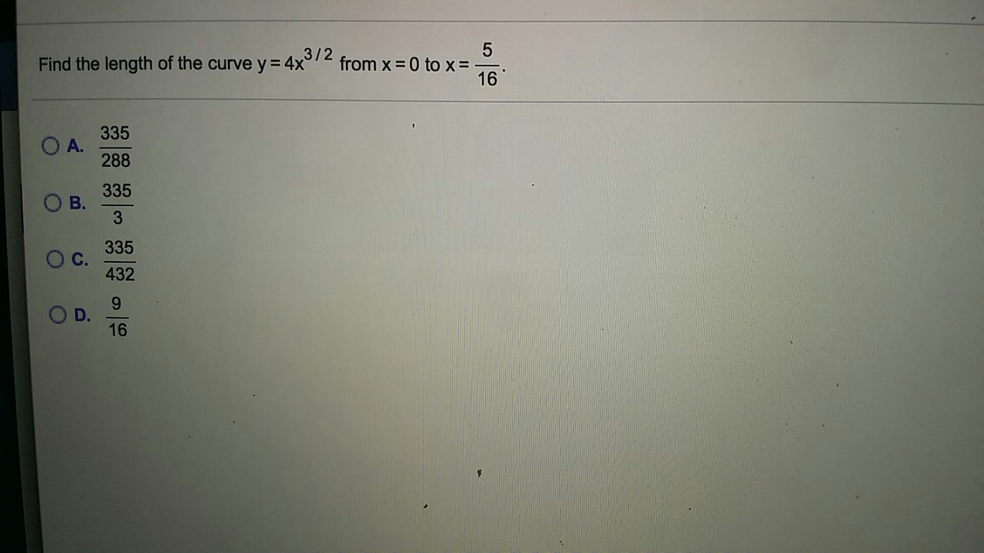 Solved Find the length of the curve y = 4x^3/2 from x = 0 to | Chegg.com