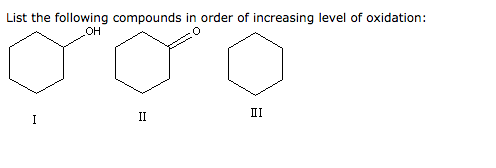 Solved List the following compounds in order of increasing | Chegg.com